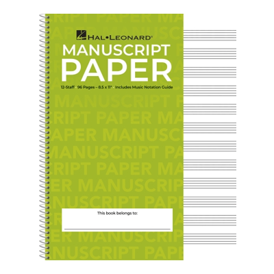 Standard Wirebound Manuscript Paper – Rettig Music